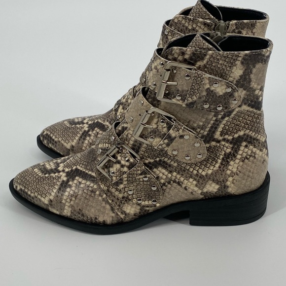 Steven New York | Shoes | Steven New York Harmon Snakeskinprint Booties ...